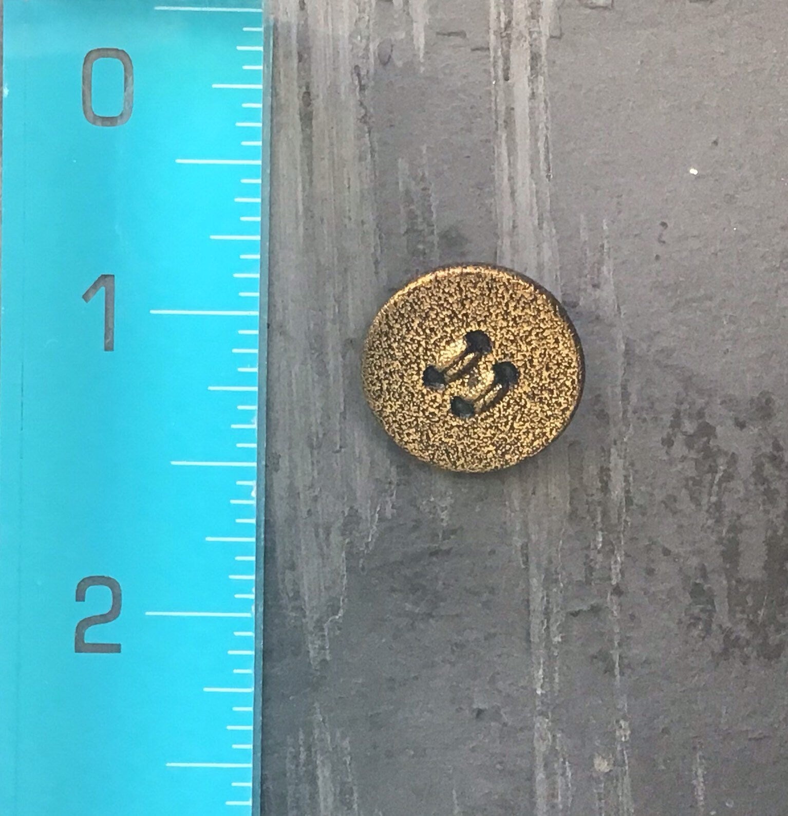 Matte GOLD METAL BUTTONS / 3/4" Antique Gold 4 Hole Buttons / Pants Bu ...